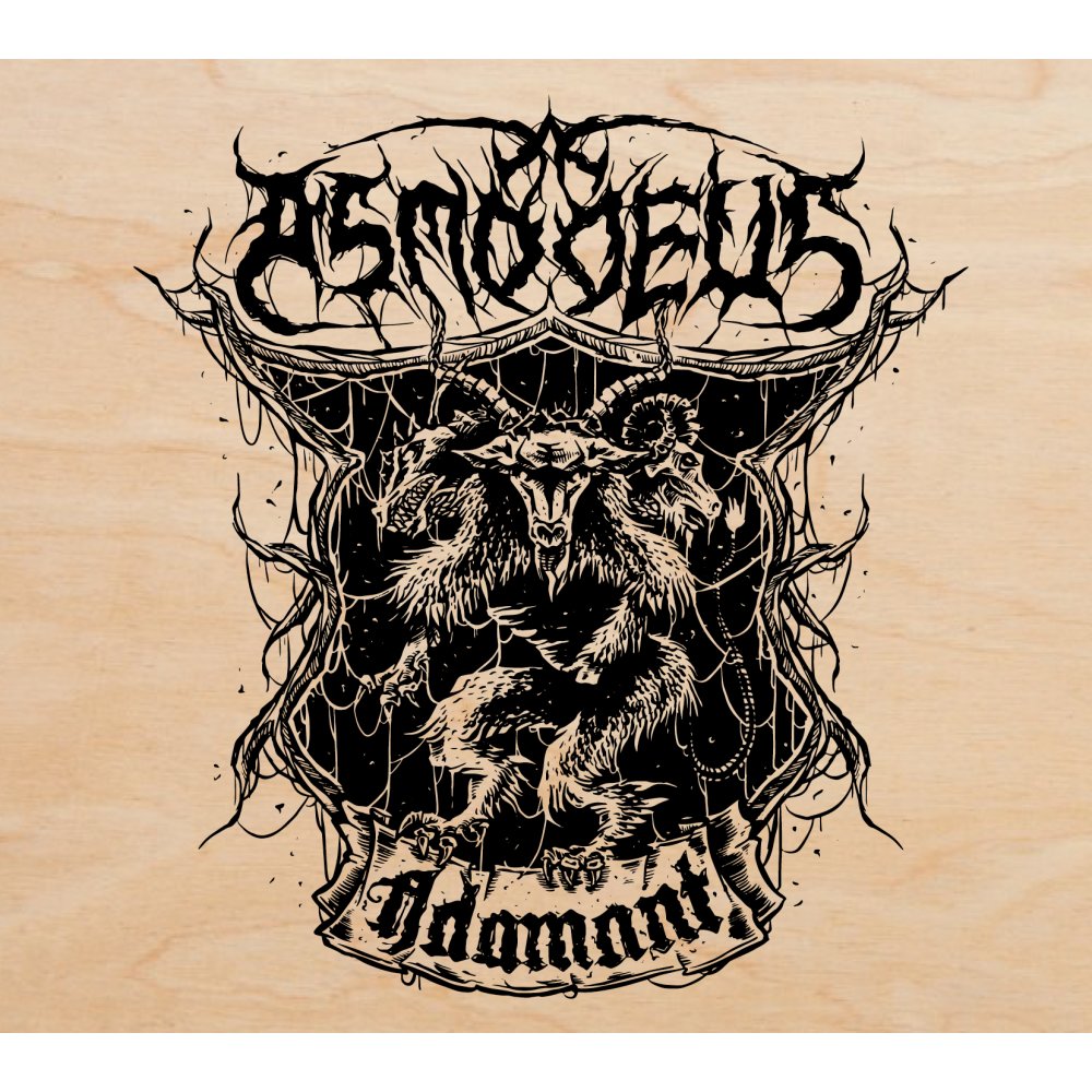Asmodeus - Adamant Woodenbox CD+Patch, 20,00